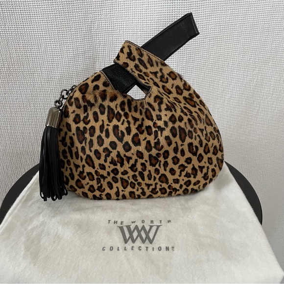 Worth | Bags | The Worth Collection Hair On Cheetah Print Handbag ...